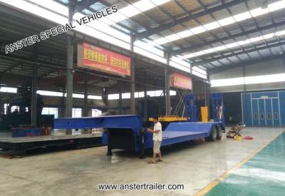 China 2 3 4 Axle lines 30 40 50 T Tons CIMC Lowbed Low Bed Trailer for Sale with Q345 material 11m length for sale