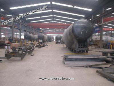 China 30 40 50 60 m3 Cbm dry bulk powder Cement Tanker Trailer with Q235 material for sale