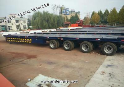 China 20 30 40 50 m Wind Turbine Blade Extendable flatbed Trailer for Sale material Q690 for sale