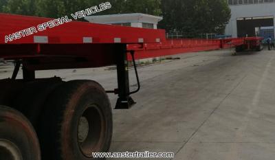 China 20 30 40 50 m Hydraulic axles Wind Turbine Blade Extendable flatbed Trailer for Sale material Q690 for sale
