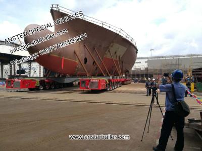 China 8 Axles 4 axles Goldhofer spmt Self-Propelled Modular Transporter Trailer Spmt with 657 material for sale