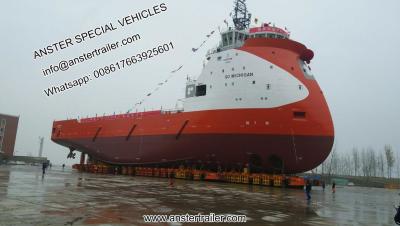 China 4 Axles 6 axles spmt Self-Propelled Modular Transporter Trailer with 657 material steel for sale