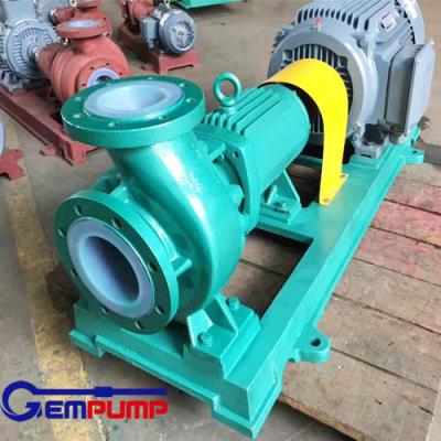 China IHF Lined Fluoroplastics/PVDF/PTFE/PFA/PP/F46 Horizontal Chemical Pump for sale