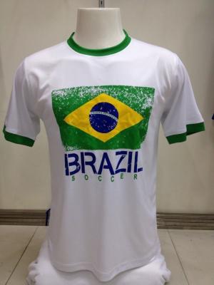 China venda al por mayor la camiseta de manga corta 2014 de los aficionados al fútbol de la juventud de la ciudad anfitriona del mundial del Brasil la FIFA en venta