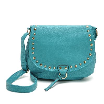 China America's brand stock women bodycross Vivet Saddle Bag,fashion Metallic shoulder Mini bags for sale