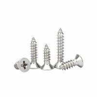 China Custom Cross Countersunk Head Tapping Screws Flat Head Pointed Tail for sale