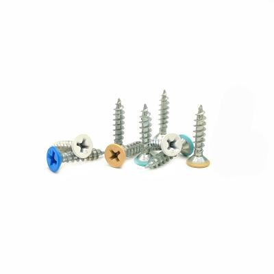 China Color 316 Self-Tapping Screws Countersunk Hexagonal Cross Mountain Wire for sale