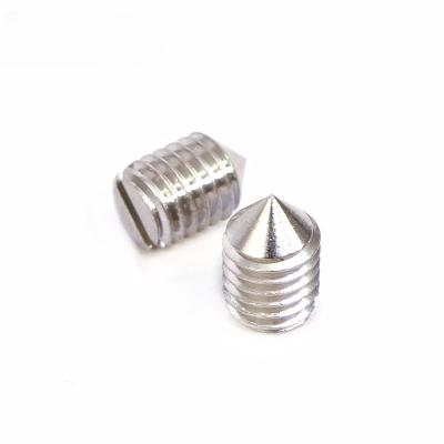 China One Word 304 Slotted Tip Machine Meter Headless Screw Jacking Screw for sale