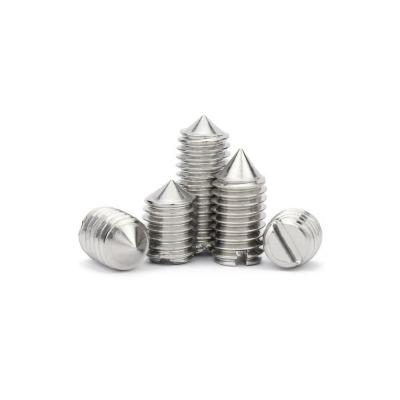 China One Word 304 Slotted Tip Machine Meter Headless Screw Jacking Screw for sale
