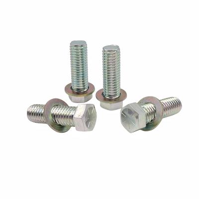 Cina Protezione ambientale all'ingrosso Zinc nero Bolt esterno esagonale colore zinco a filo intero viti a testa esagonale in vendita