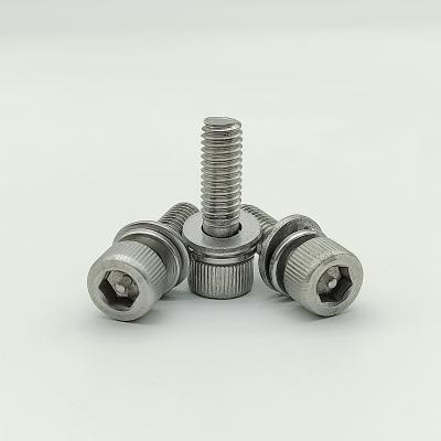 China Niet-standaard A4-80 Triple Security Cap schroeven voor openbare infrastructuur Zwarte oxide afwerking Hex Socket Guanbiao Hardware Te koop