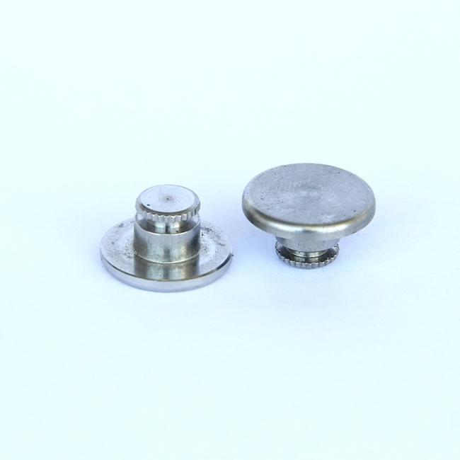 Stainless Steel CD Pattern Solid Rivets With Straight Flower Teeth Solid Rivets For Children's Water Cup Buckle 