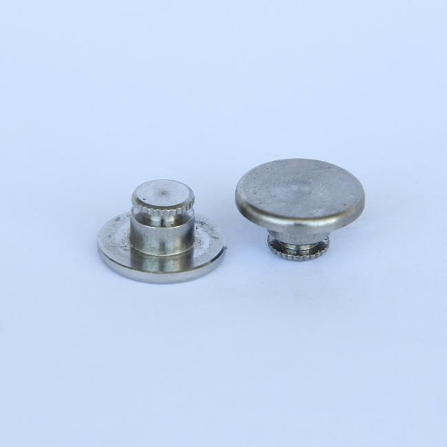 Stainless Steel CD Pattern Solid Rivets With Straight Flower Teeth Solid Rivets For Children's Water Cup Buckle 