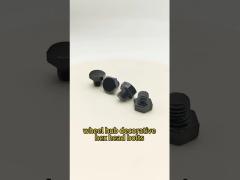 M8x1.25mm Stainless Steel Hex Bolt 12.3mm Black Electroplated