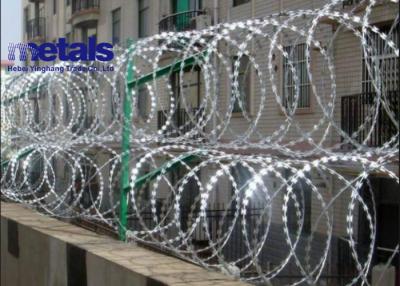 Cina Acciaio Galvanizzato Razor Barbed Concertina Wire Fence BTO-22 per la protezione della sicurezza in vendita
