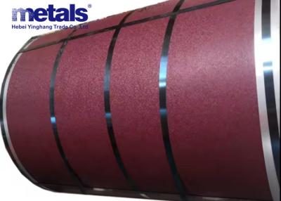 China Matt Pre-Painted Color Coated Steel Coils 0.4x1250mm Textured Surface PPGI RAL 7024 for sale