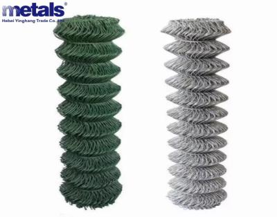 China Groothandel Prijs Commerciële PVC Diamant Mesh Roll 6 Ft 8 Foot High Chainlink Cyclone Draad gegalvaniseerde keten Te koop