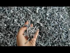 BWG9 Warm gedompelde gegalvaniseerde daknagels Twisted Schuin Met Rubber Washer 1/2 