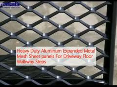 Diamond Aluminum Expanded Metal Mesh Sheet Flat For Architectural