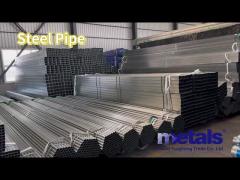 Vierkante rechthoekige holle sectie Erw Carbon Steel Pipe Tube Zwart En gegalvaniseerd oppervlak