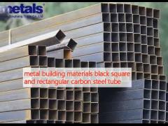 Tubi di acciaio al carbonio quadrati neri rettangolari da 5 mm Materiali da costruzione metallici
