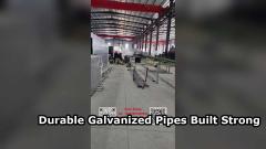Galvanized Round Pipe Manufacturing Process | From Coil to Pipe #galvanizedsteeltubing