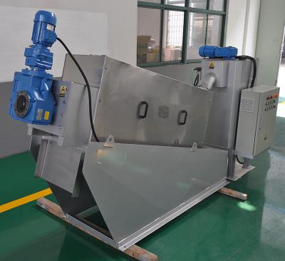 China Stainless Multi Disc Screw Press Treatment Sludge Dewatering Machine for sale
