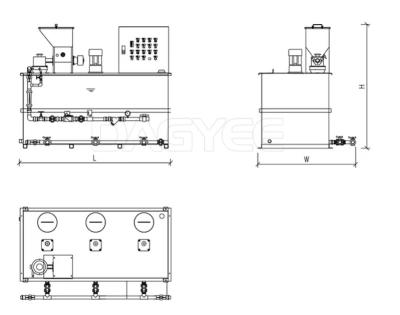 China Alimentador Pam Preparation Unit da estação do sistema da composição do floculante da inundação da emulsão do polímero à venda