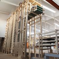 China Fully Automatic MDF HDF Multi-Opening Press Production Line 100 to 700 Cbm Per Day for sale