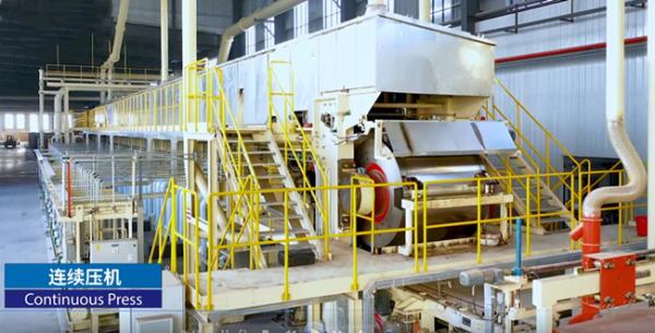 Multi Openings Particle Board Production Line Press Speed Of 1000-1800 mm/s Designed Capacity Of 300-1500 m3/d