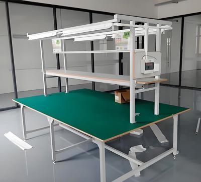 China ESD Bench With Overhead Lighting For Optimal Workspace Illumination for sale