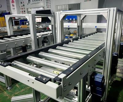 China PLC Control System and 10 meters Length Safety-Guarded Roller Conveyor Line for Worker Protection for sale