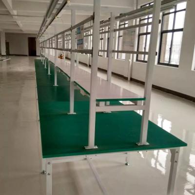 중국 ESD 작업판 240x120x185cm 40W LED를 가진 반 정적 조립 라인 판매용