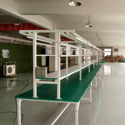 중국 ESD 작업판 240x120x185cm 40W LED를 가진 반 정적 조립 라인 판매용