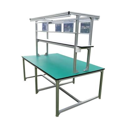China Customizable ESD Workbench with Steel and Aluminum Construction for Industrial Use at 60KG Weight for sale