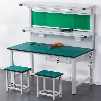China PE Coated Rubber Cover ESD Workbench with Customizable Size for Factory and Laboratory Use for sale