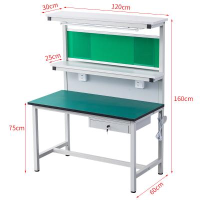 China Customizable Size ESD Workbench with 120*60*160cm Dimensions and 60KG Weight for Factory and Laboratory Use for sale