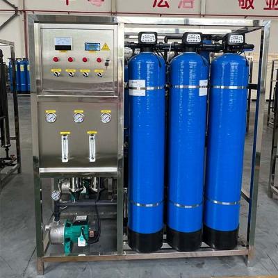 China 0.5 ton Drie-tanks omgekeerde osmose installatie voor voor zeewater ontzilting behandeling Te koop