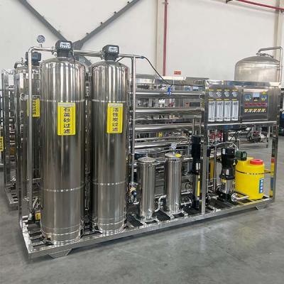 中国 RO 1T 産業用商業用逆オスモス水浄化システム用 2タンクバイポーラル水浄化装置 販売のため