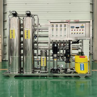 China Commercial Use 1000LPH Purified Water Machine Double Satge Compact Structure for sale