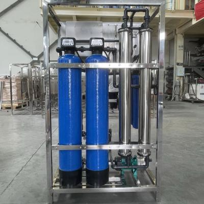 中国 0.5 Tons Double Stage Reverse Osmosis Water Treatment Equipment With Blue Jar Color 販売のため