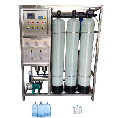 中国 500LPH リバースオスモシス浄化 飲料水フィルター 化粧品 工場 ロシステム 2段階水処理機 販売のため