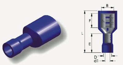China PVC FULLLY INSULATED FEMALE DISCONNECTORS-UL for sale
