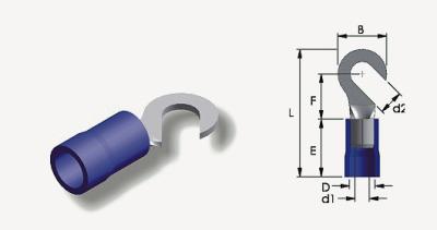 China PVC INSULATED HOOK TERMINALS-UL for sale