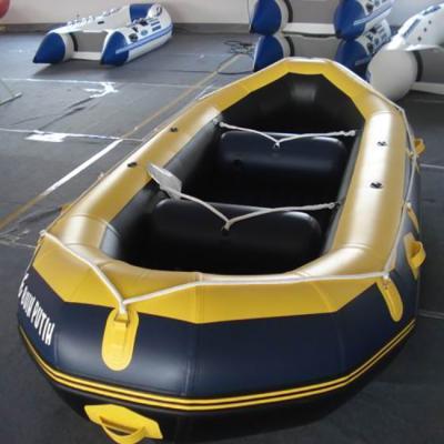 China 3 to 12 person used 0.8mm PVC whitewater raft boat self bailing for sale