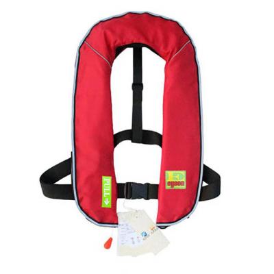 China Water safety products automatic inflatable life jacket 150n / 275n with gas cylinder 17g / 33g for sale