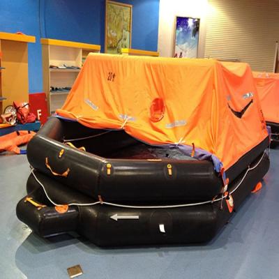China EC / CCS Certification Boat Emergency Life Saving Equipment 6-35 Person Inflatable Liferaft for sale