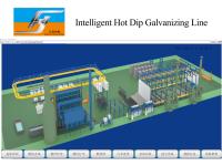 China Smart Control Automatic Hot Dip Galvanizing Plant Production Line with Digital PLC System and 3D Layout Design for sale