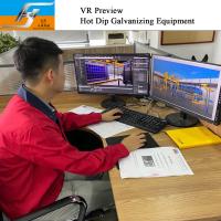 China Hot Dip Galvanizing Production Line with VR Preview - Custom Zinc Kettle & 30+ Years Experience for sale