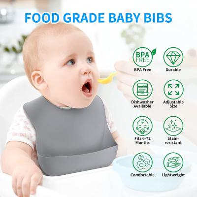 Cina BPA libero nessuna cassaforte d'alimentazione del tovagliolo del commestibile del bambino nocivo del silicone in acqua bollente in vendita